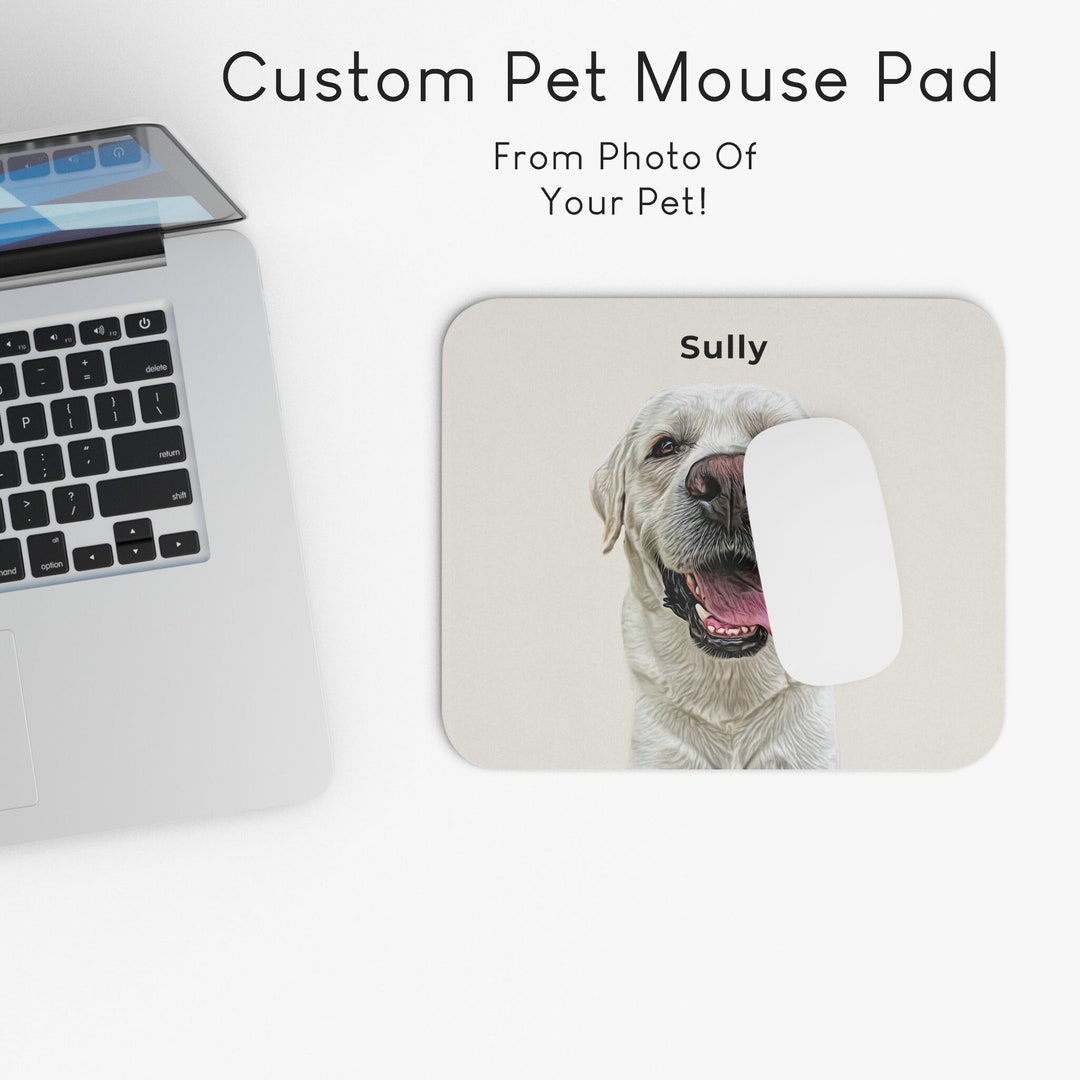 Custom Pet Mouse Pad | Made Using Photo of Pet | Custom Dog Computer ...