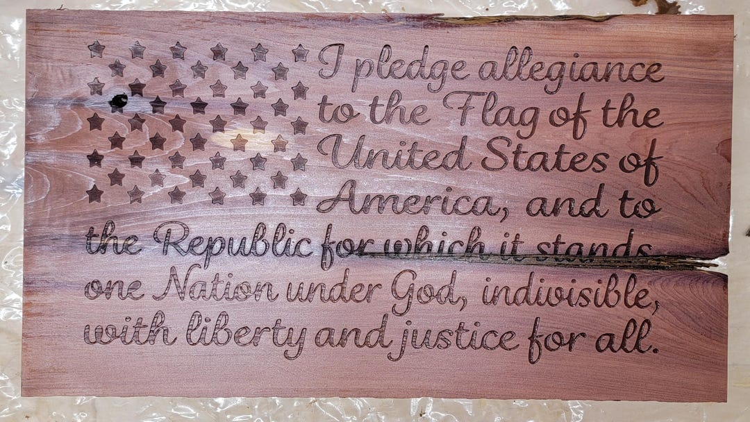 Patriotic, USA, Pledge of Allegiance. Flag, - Etsy