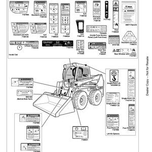 S510 SKID STEER Manual Operators Service Schematics Repair Owners Bob ...