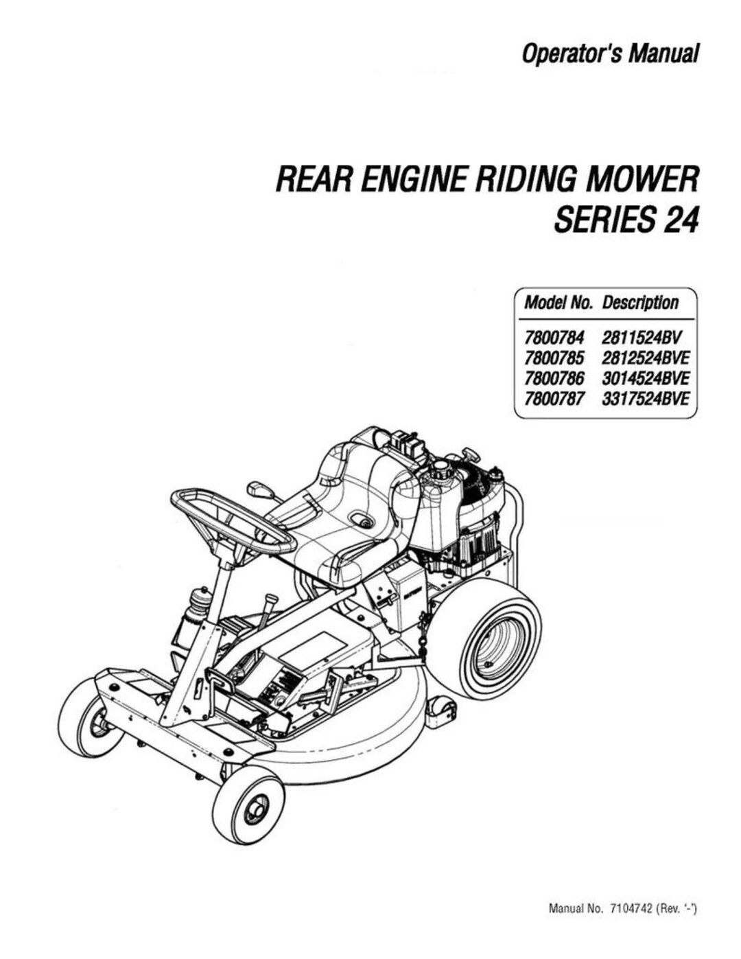 Fits Snapper - Series 24 Lawn Mower Operators Instruction Manual - Etsy