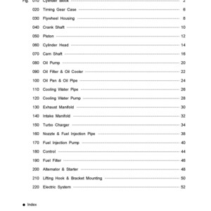 Engine Service Parts Manual D1146 D1146T PO86T1 P086TI Generator Diesel ...