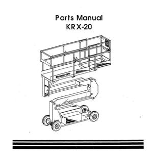 Fits Strato-lift KRX-20 Scissor Lift Service Parts Manual PMV-0699 - Etsy