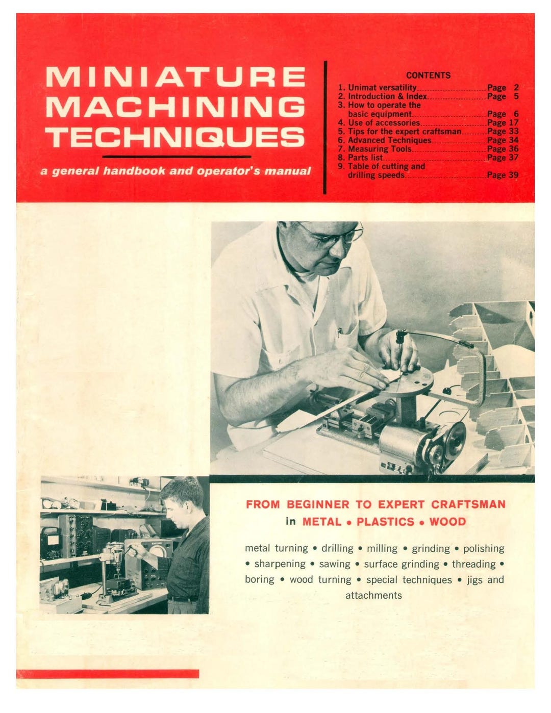 Fits Unimat - 4 SL Lathe, DB200, Miniature Machining Model Railroad ...
