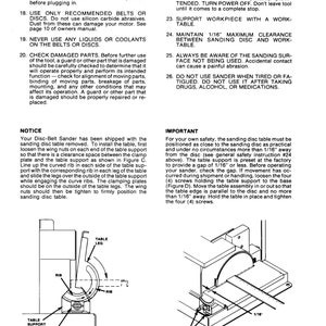 Fits Dremel - Disc Belt Sander Model 1731 Operator Instruction Manual ...