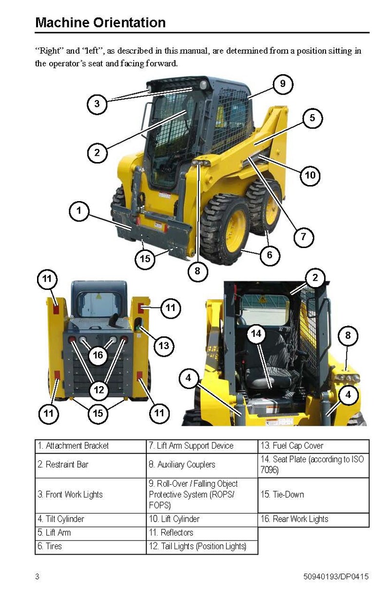 135 150 165 Skid-steer Loaders Operator Manual Gehl R135 R150 R165 - Etsy