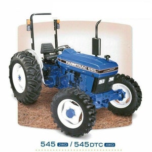 545 555 2WD and 4WD & DTC Models Service Parts Manual Farmtrac Tractor ...