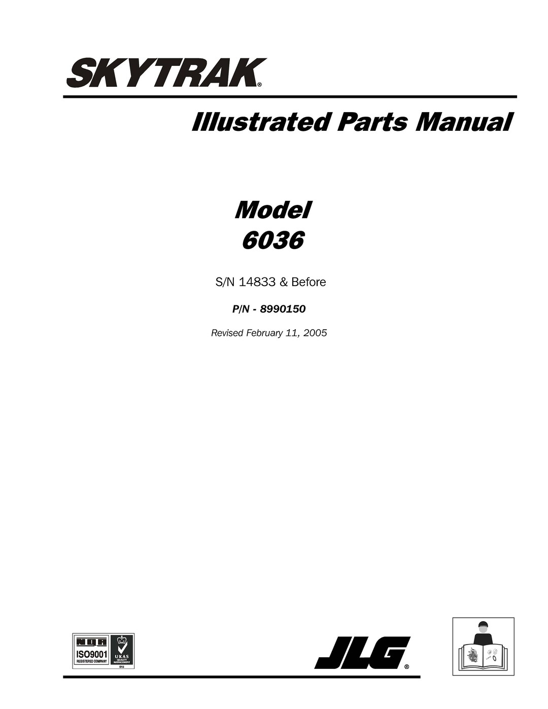 6036 Telehandler Illustrated Parts Manual List JLG Skytrak 6036 8990150 ...