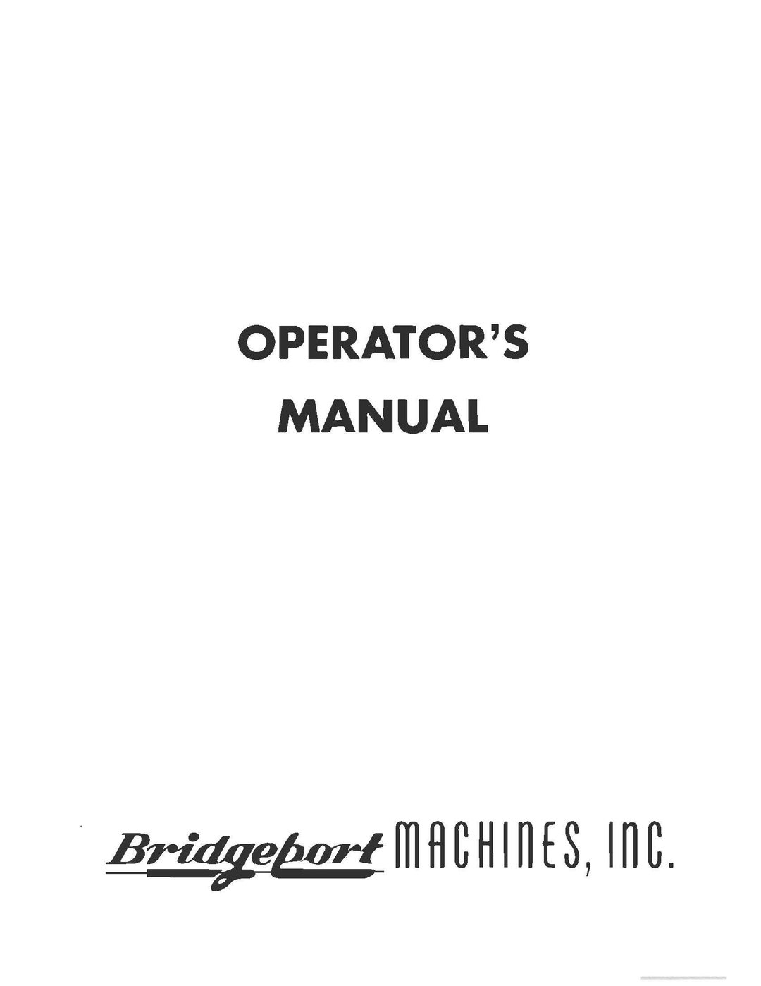 Series 1 & Round Turret Milling Machine Operator Maint Manual Fits ...