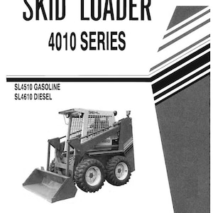 Paper Manual - 4510 4610 Skid Loader Technical Workshop Repair Manual ...
