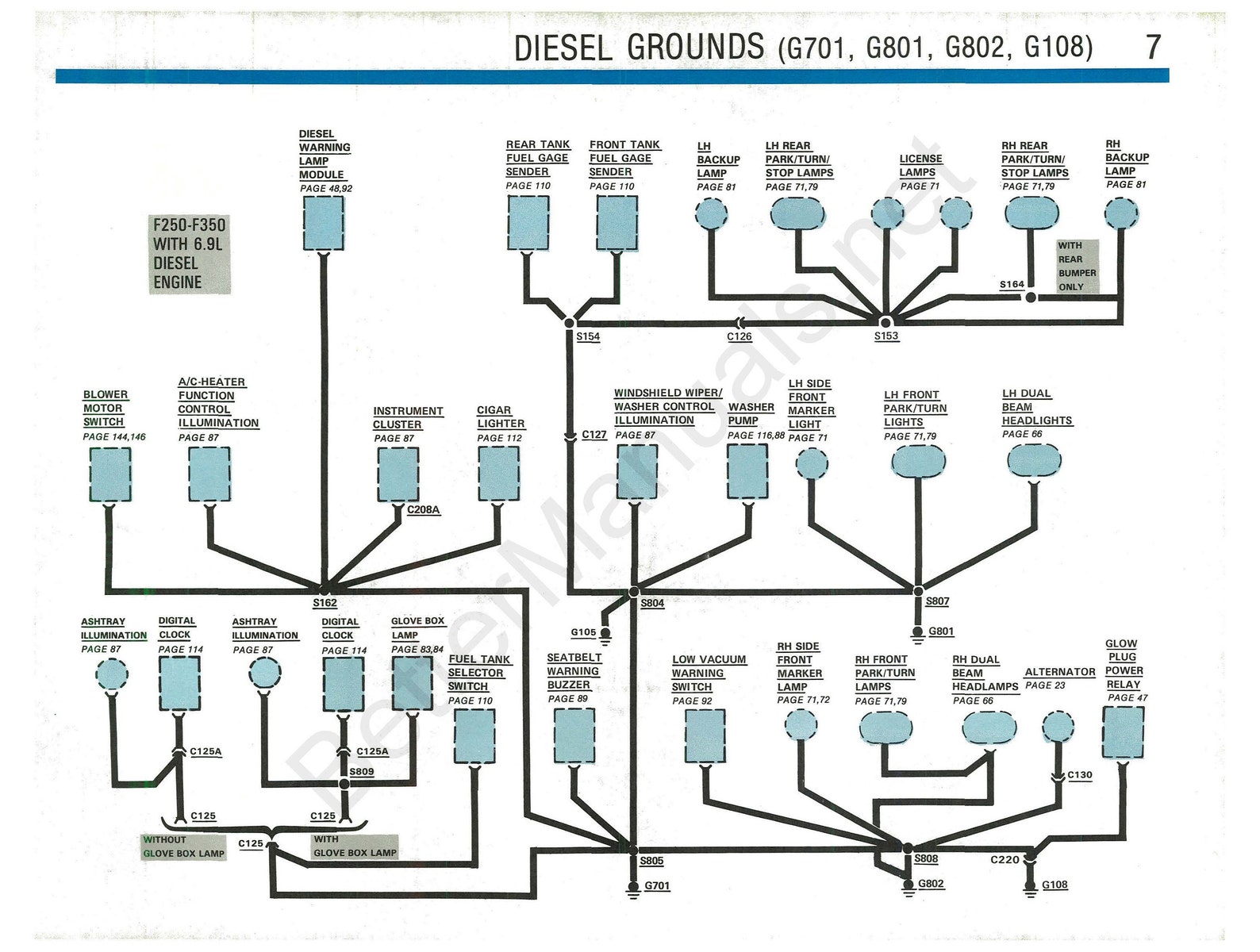 1985 Truck & Bronco F150 F250 F350 Vacuum Lines Diagrams - Etsy