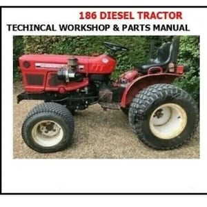 Fits Yanmar - YM186 YM186D Diesel Tractor Service & Parts Manual - 2 ...