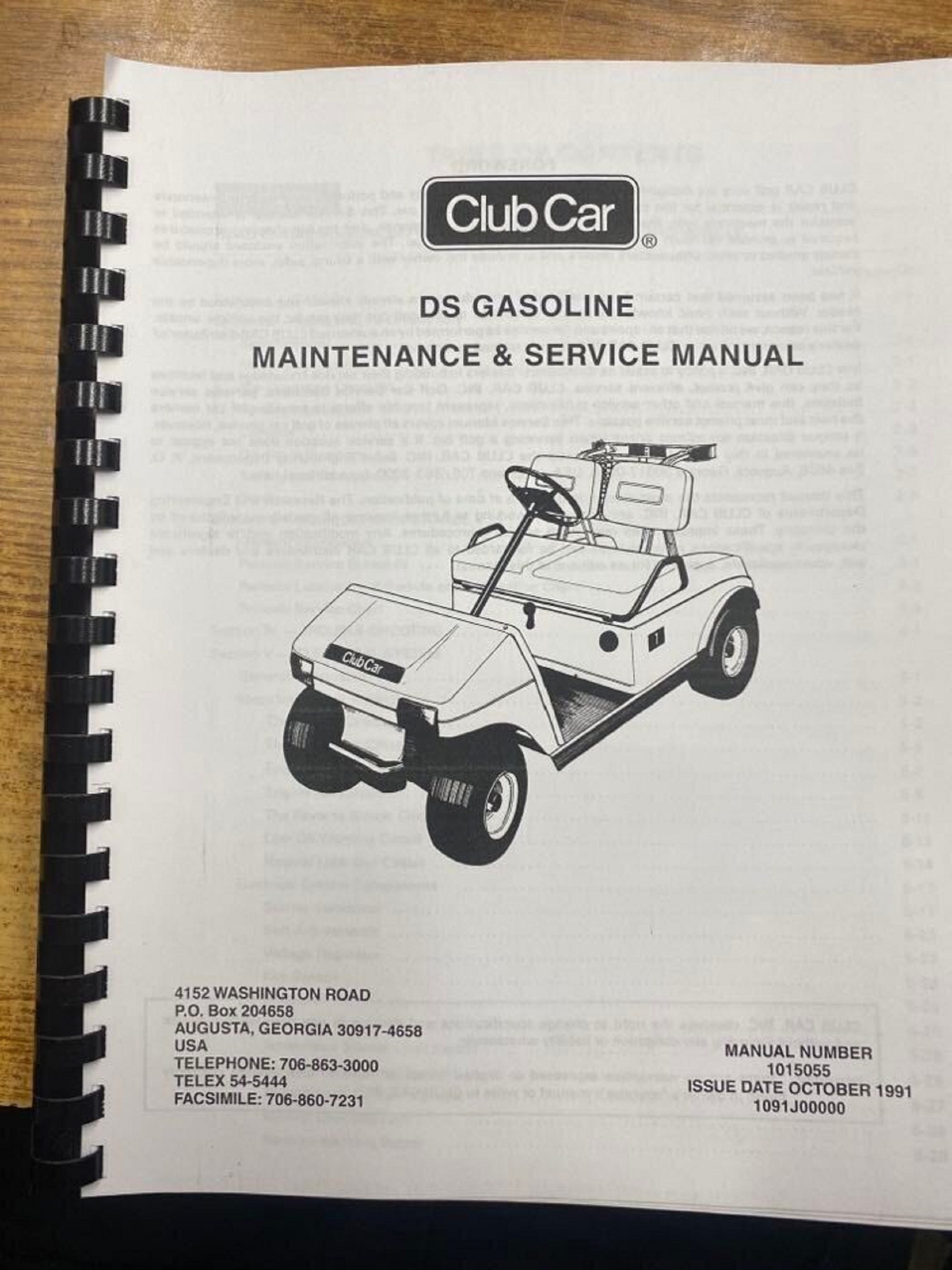 1988 1991 Gas Golf Cart Technical Workshop Repair Manual - Etsy