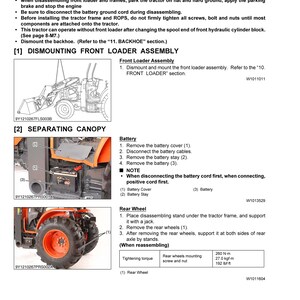 Fits Kubota - L45 TL1000 ABT1000A Tractor Front Loader Backhoe Workshop ...