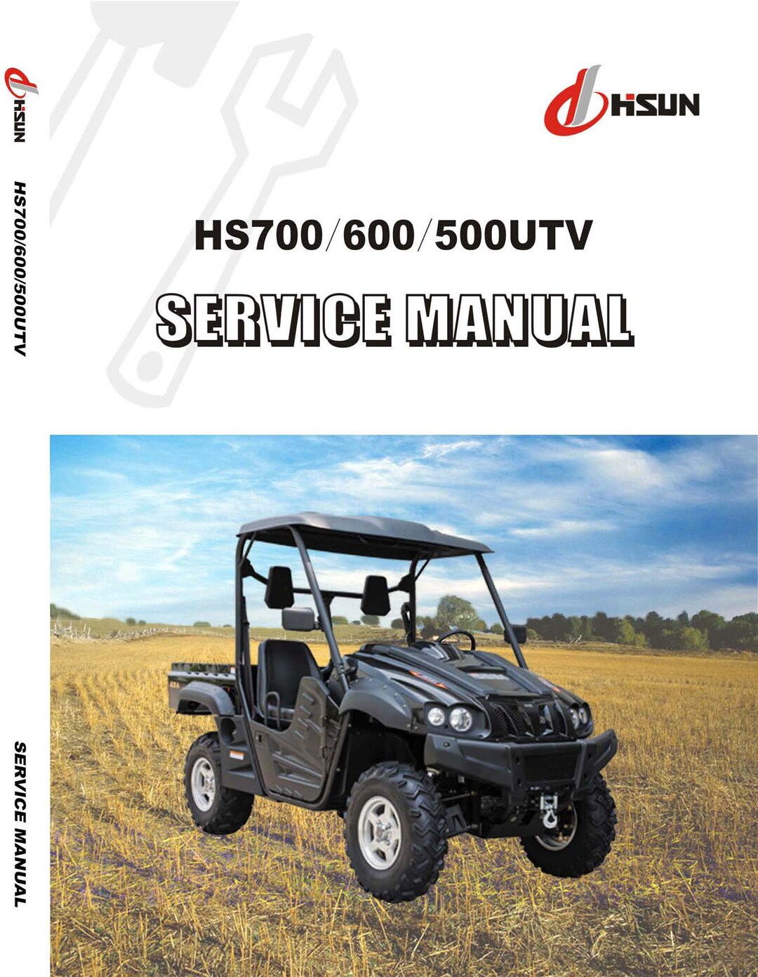 700 600 500 UTV Side by Side Service Repair Manual Fits Hisun HS700 600 ...