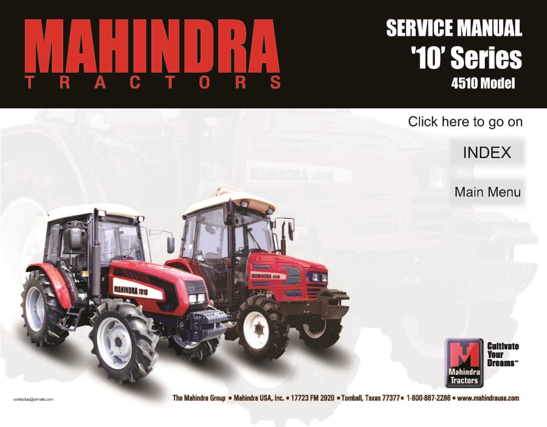 TRACTOR WORKSHOP Service Repair Manual 4510 - Etsy