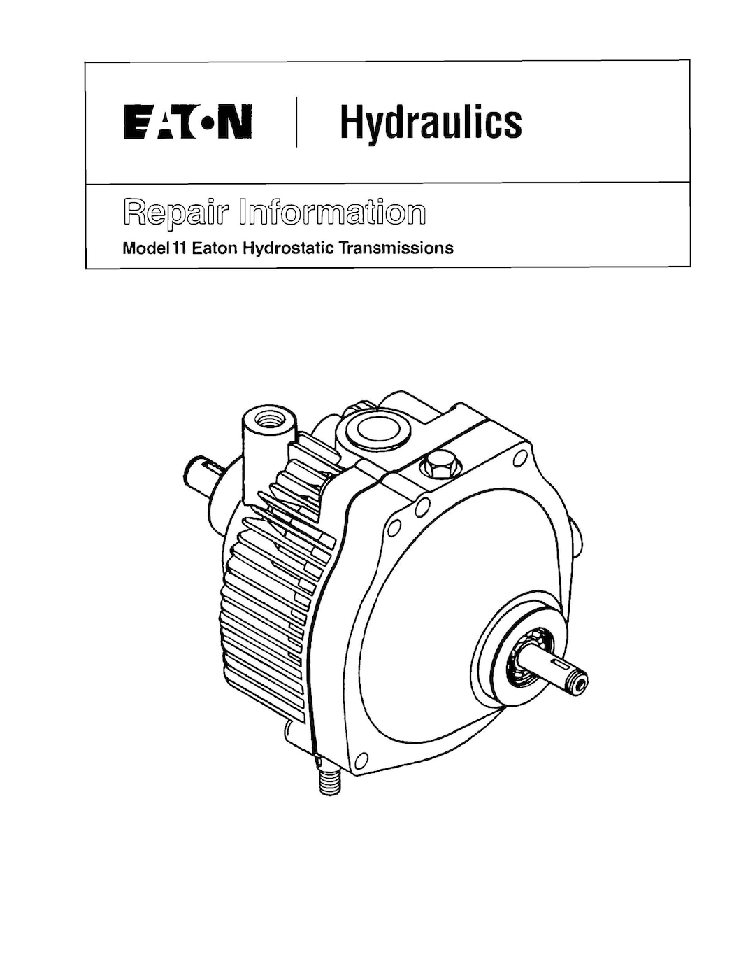 11 Lawn Garden Tractor Hydro Transmission Service Repair & Parts Manual ...