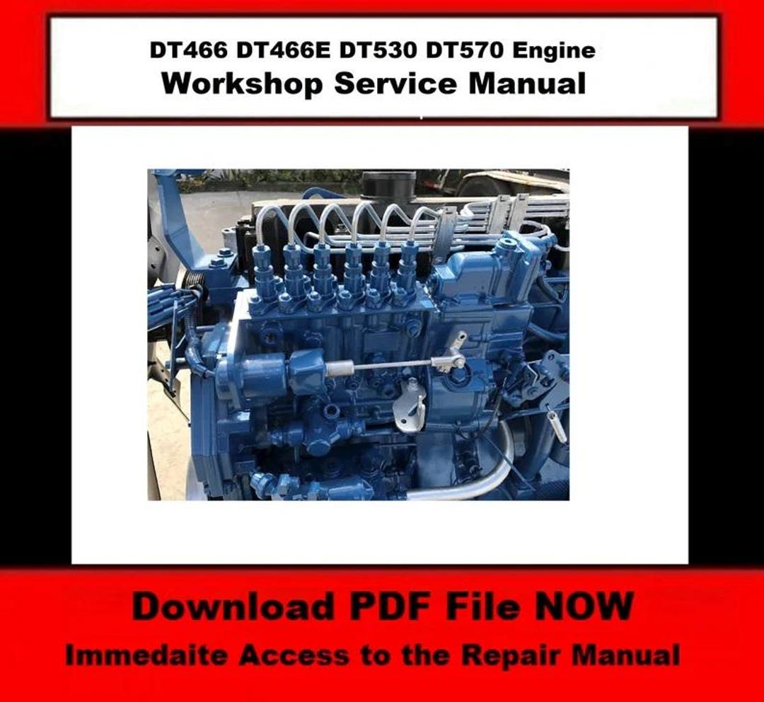Fits Detroit Engine DT466 DT466E DT530 Dt570workshop Service Manual ...