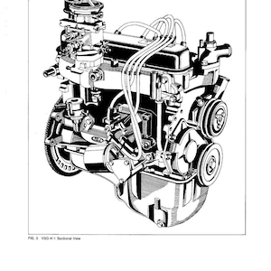Engine Service Manual VSG-411 & VSG-413 Diesel Technical 1987 - Etsy