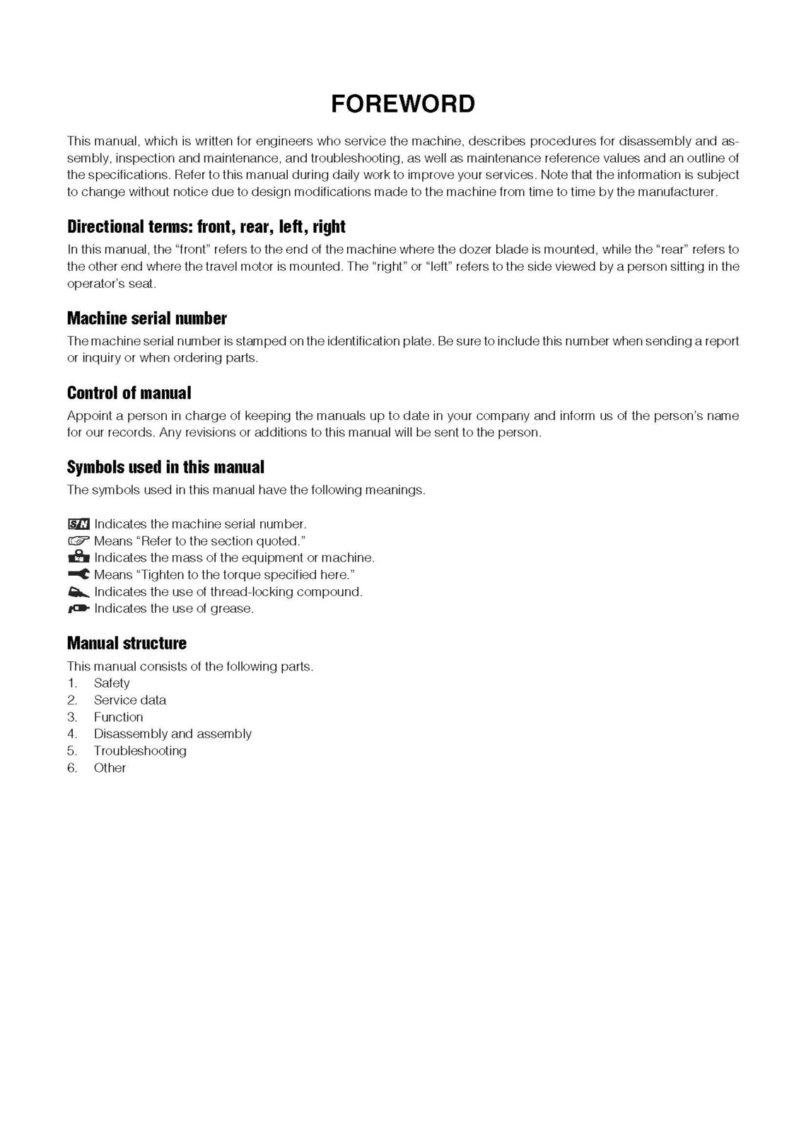 Download Now - Hydraulic Excavator Workshop Service Manual TB1140 ...
