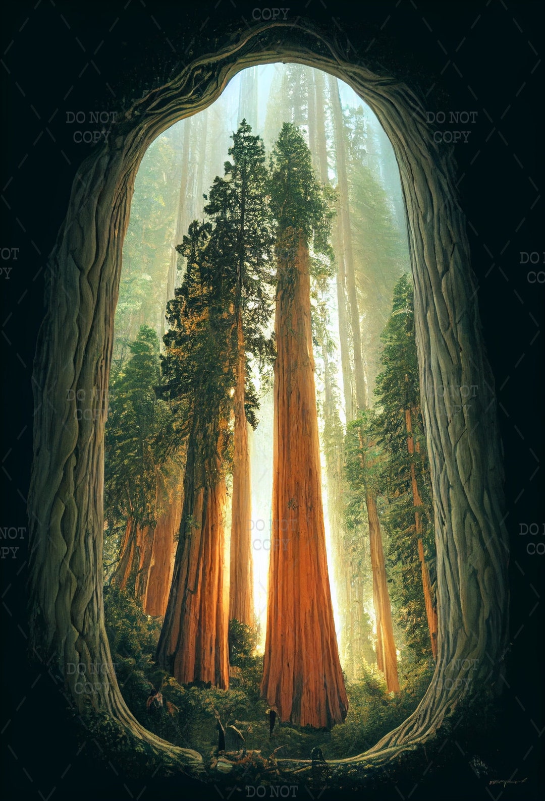 Giclee Poster 16x24 / Sequoia Magic Forest - Etsy