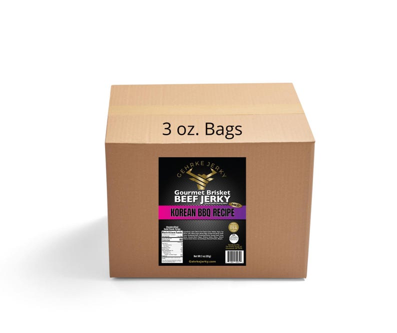Korean BBQ Beef Brisket Gehrke Jerky - Twin Pack - Etsy