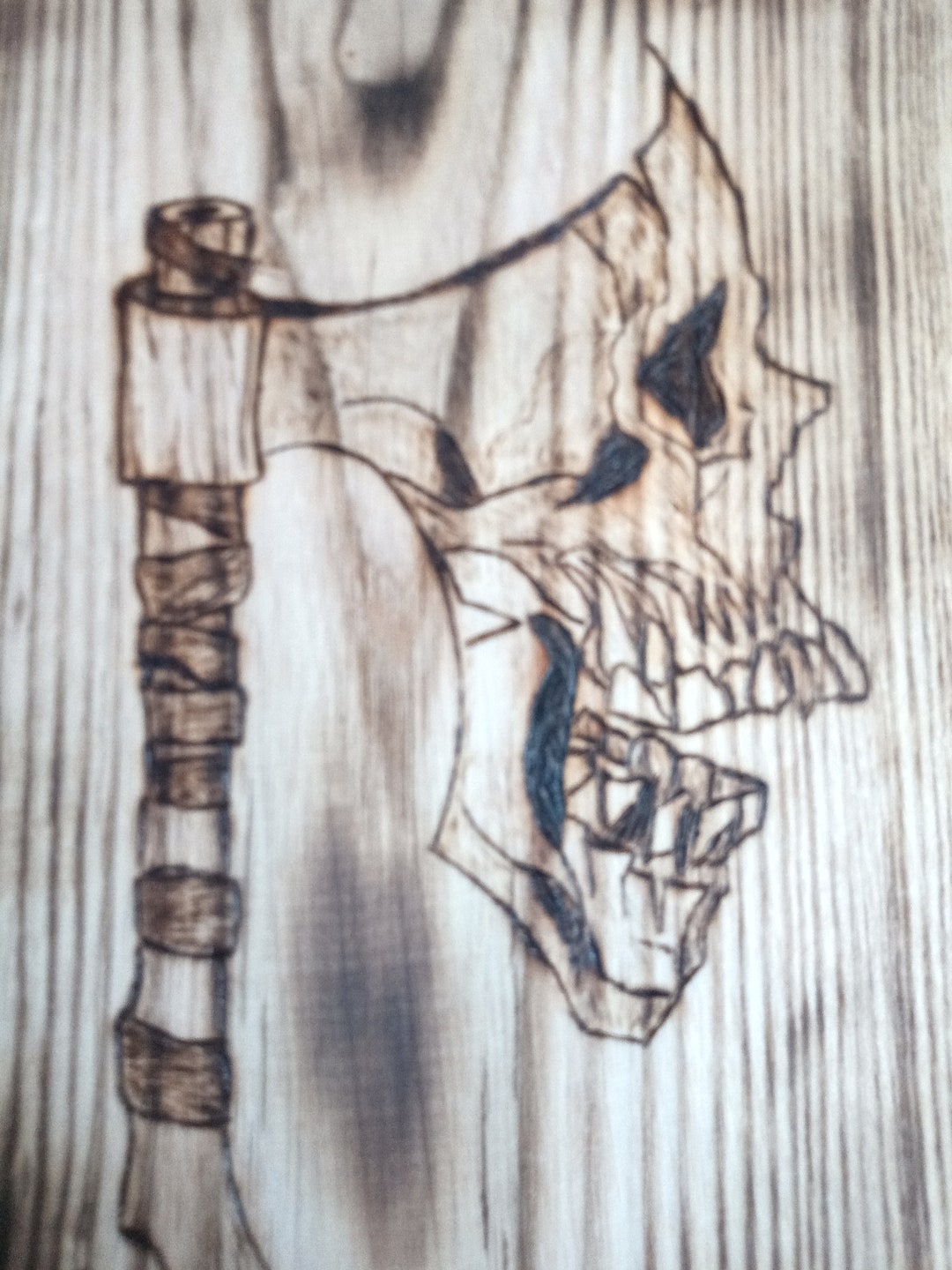 Decorative Chopping Board Oak Wood Pyrography Hand Made Deska - Etsy