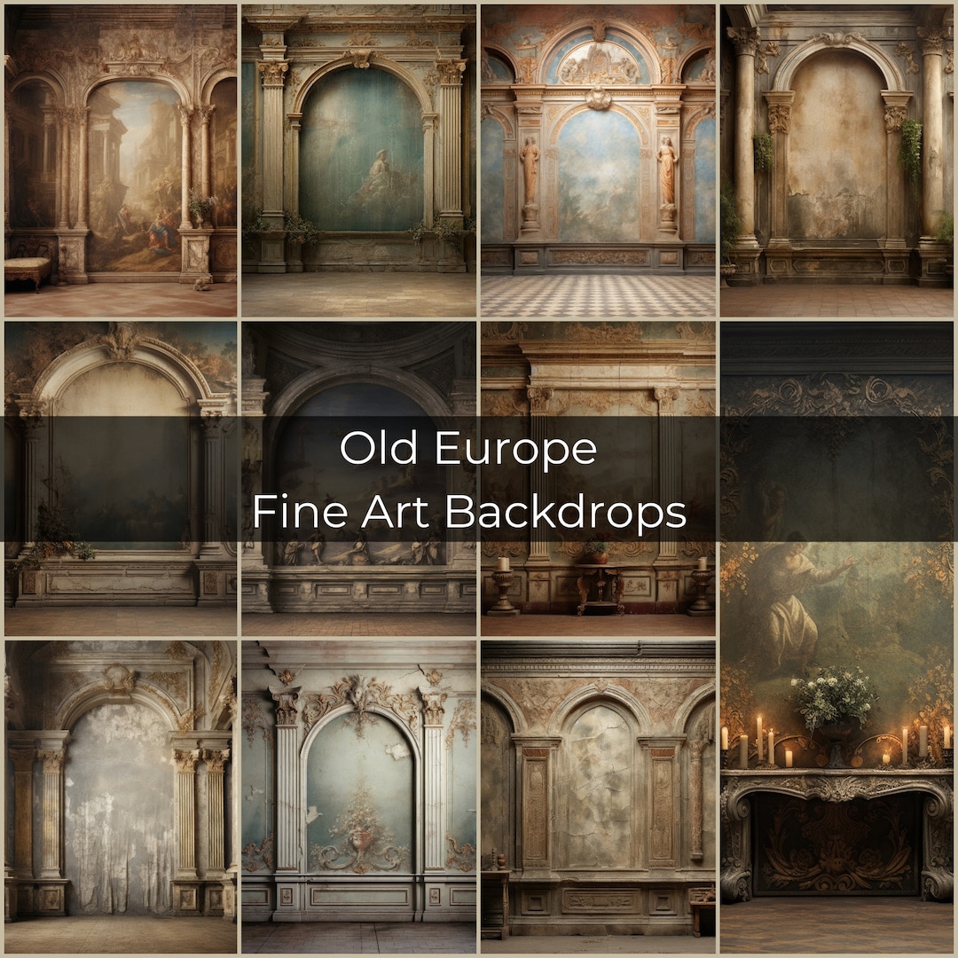 Old Europe Textured Wall Set 11 Fine Arts Digital Backdrops Studio ...