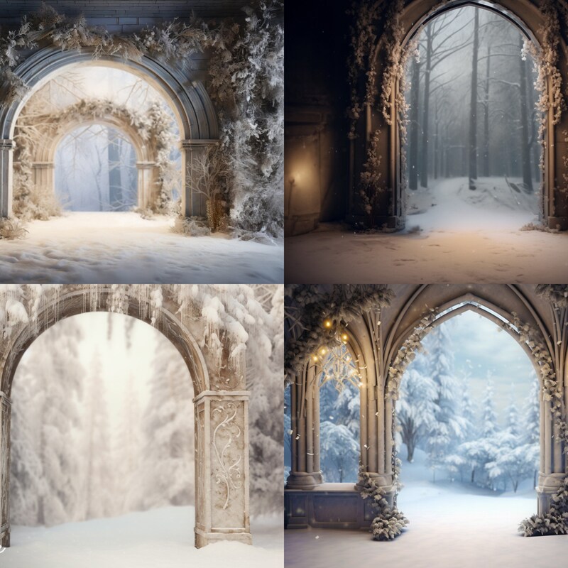 Winter Scene Backdrops - Etsy