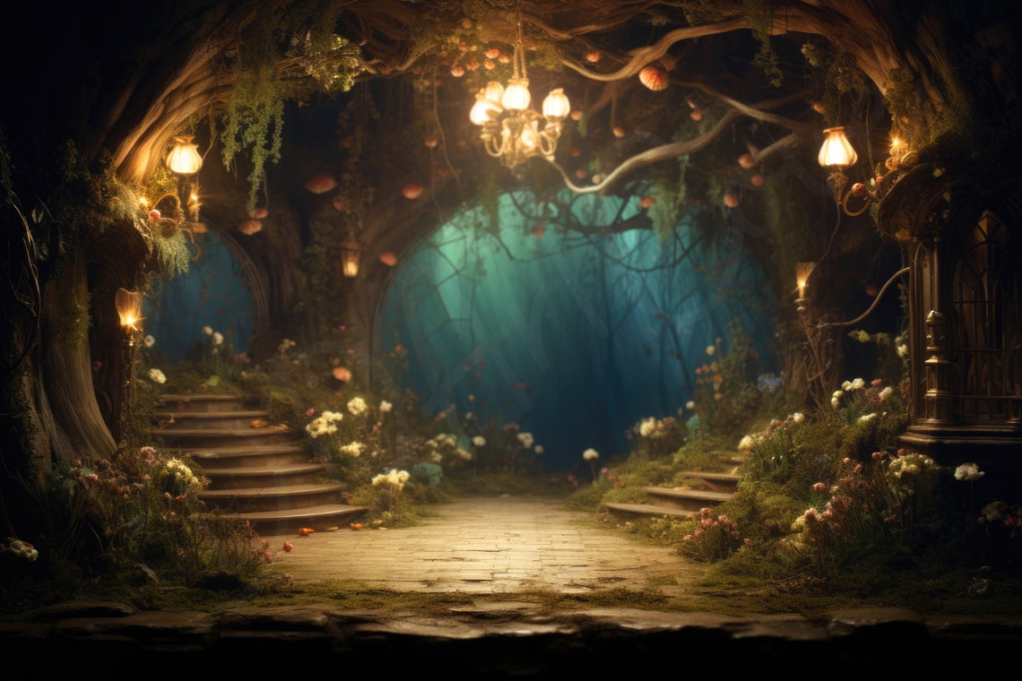 Enchanted Forest Backdrops Set Instant Digital Download Background ...