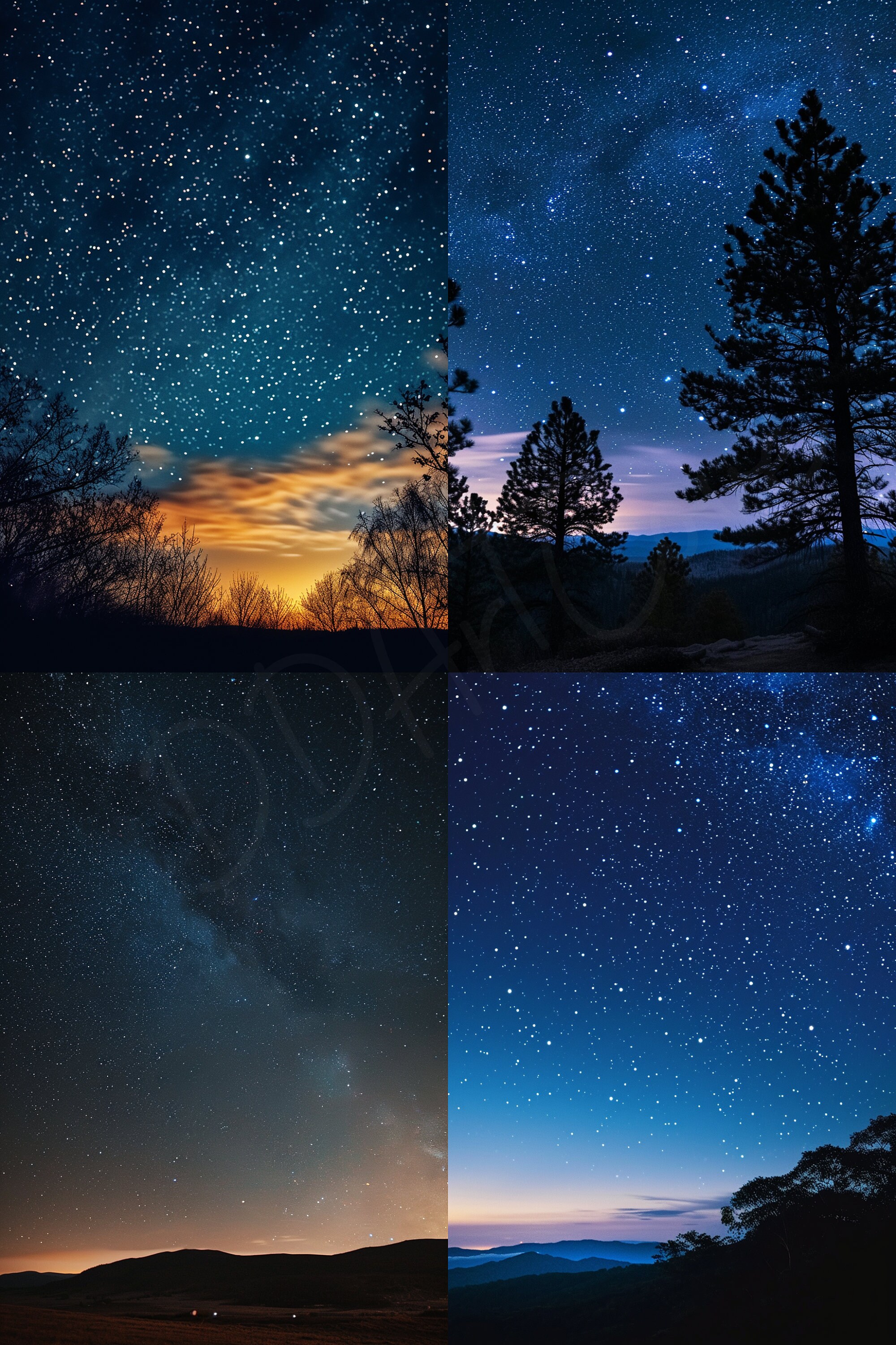 8x Starry Night Backdrops, Starry Digital Backgrounds, Studio Backdrop ...