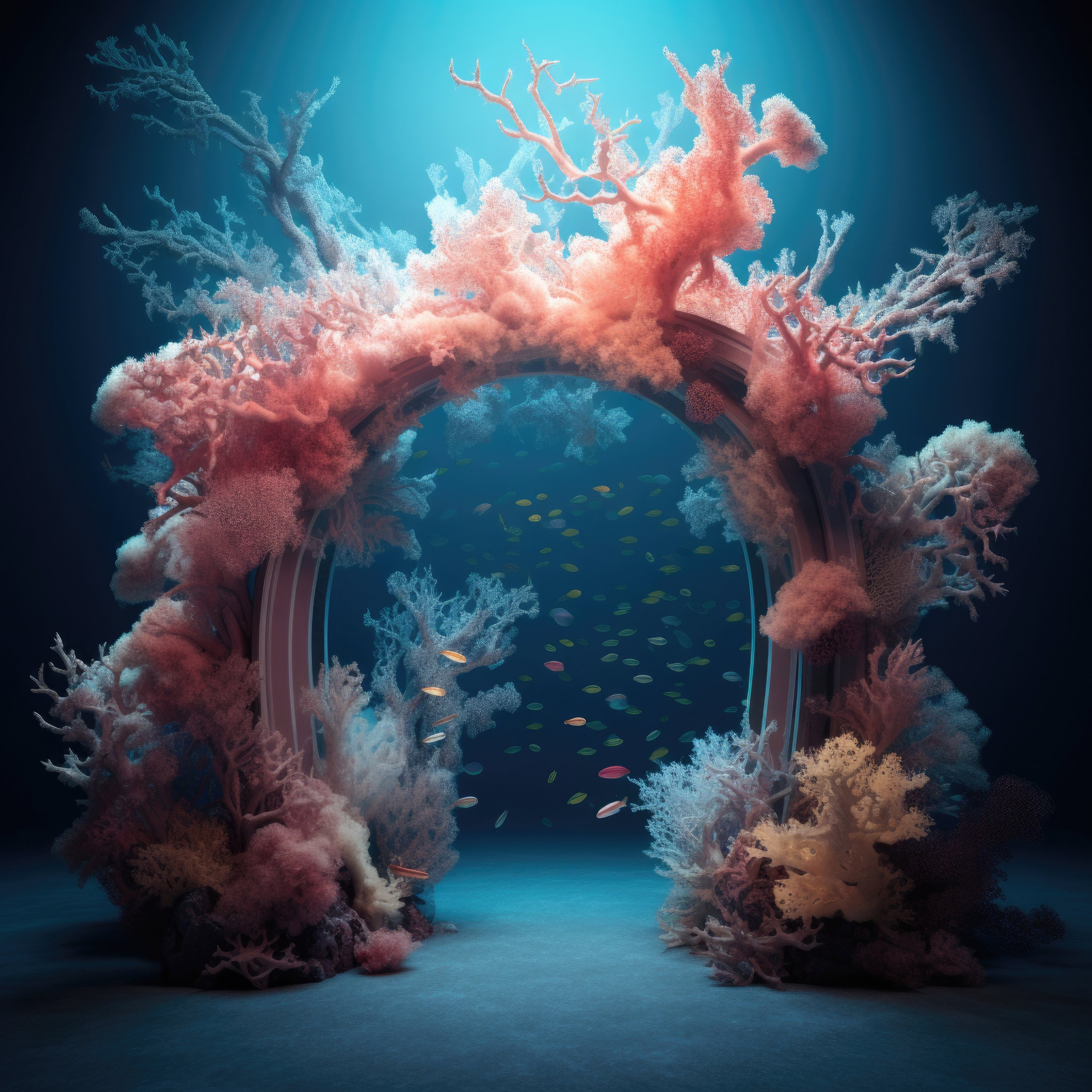 10 Underwater Coral Arch Backdrops Fine Art Digital - Etsy