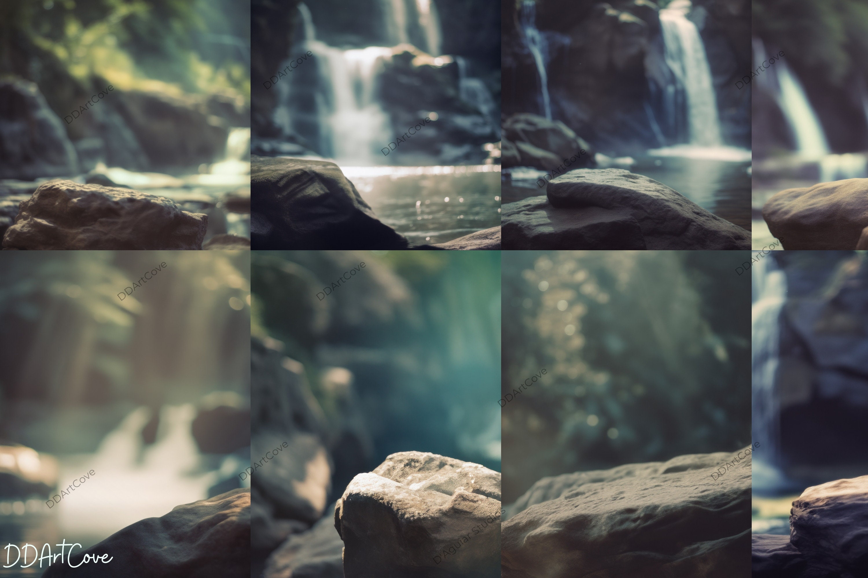 15x Waterfall Backdrops 15 Platform Overlays Cutout as - Etsy