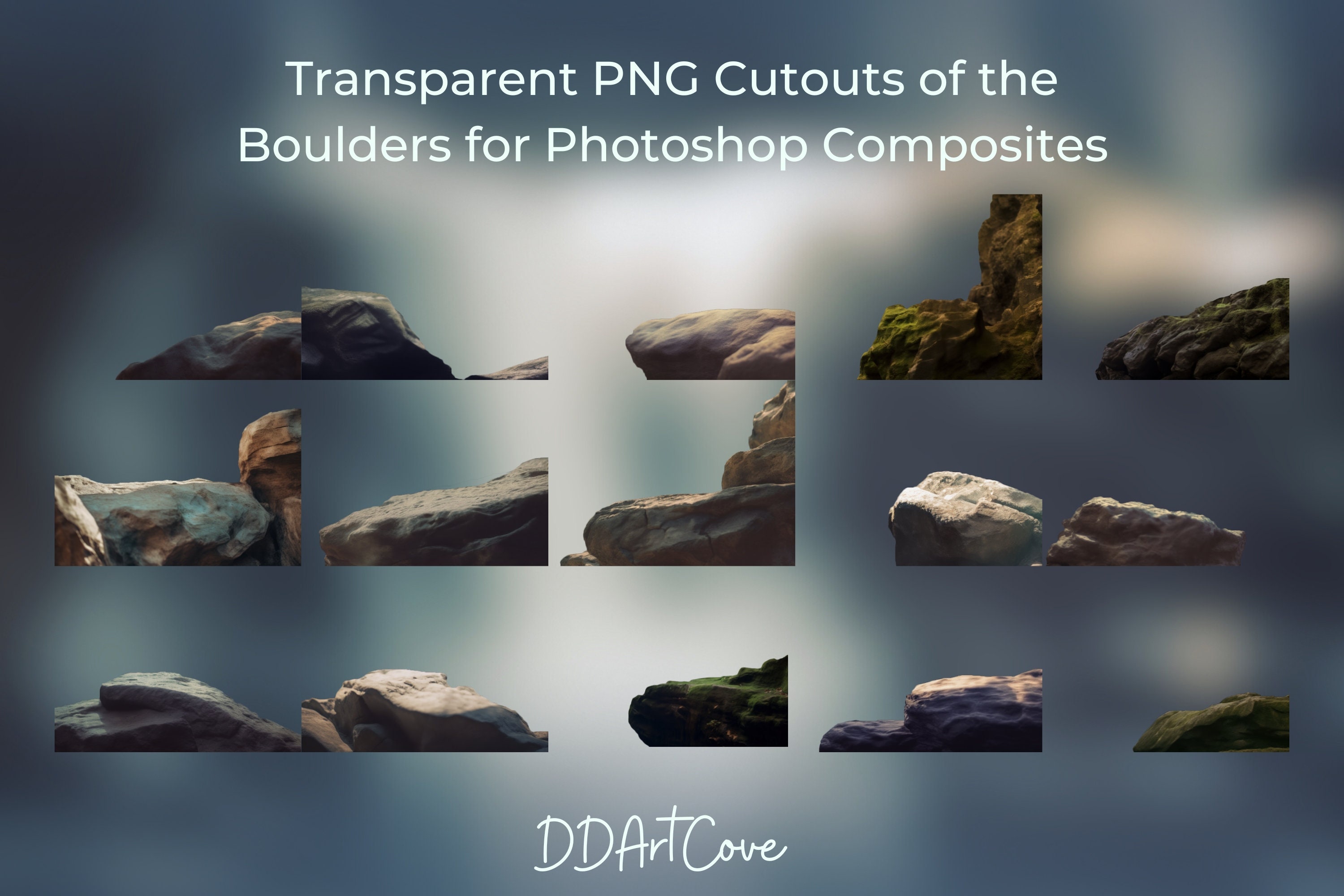 15x Waterfall Backdrops 15 Platform Overlays Cutout as - Etsy