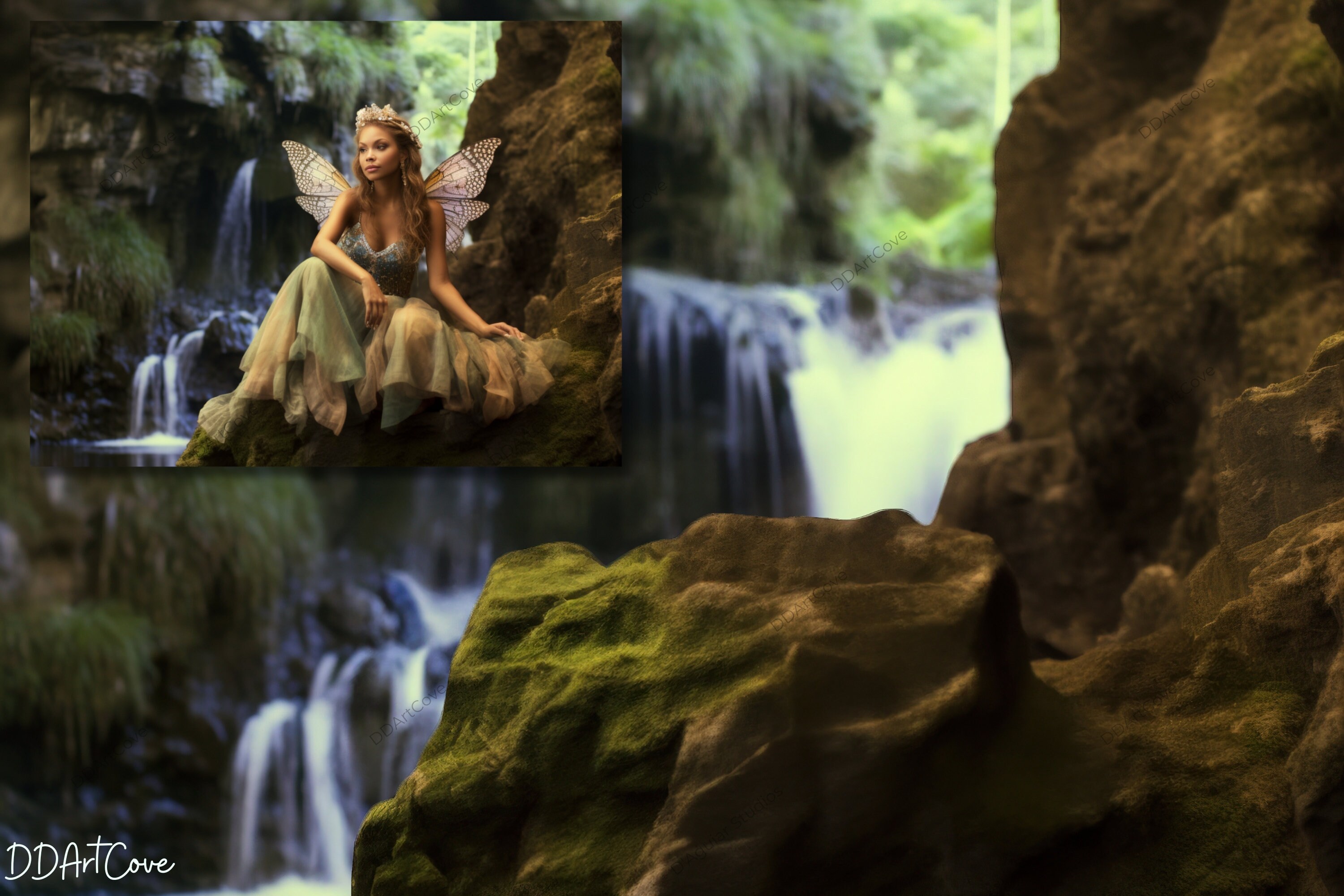 15x Waterfall Backdrops 15 Platform Overlays Cutout as - Etsy