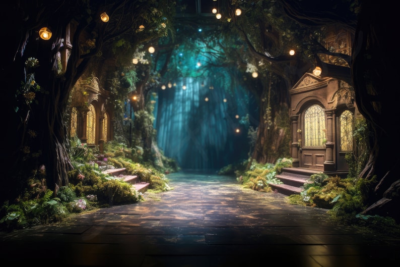 Enchanted Forest Backdrops Set Instant Digital Download Background ...