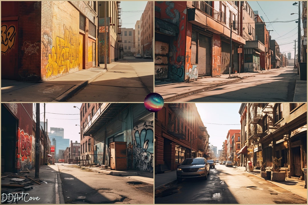 4 City Street Background Images | Urban Street Backdrops for Photoshop ...