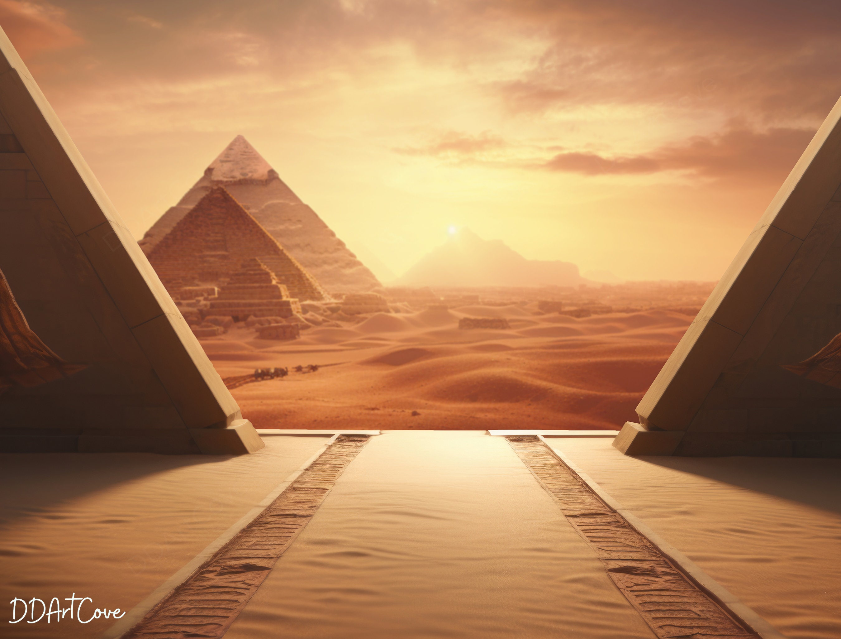 Ancient Egypt Pyramid Digital Backdrop Instant Download Background ...
