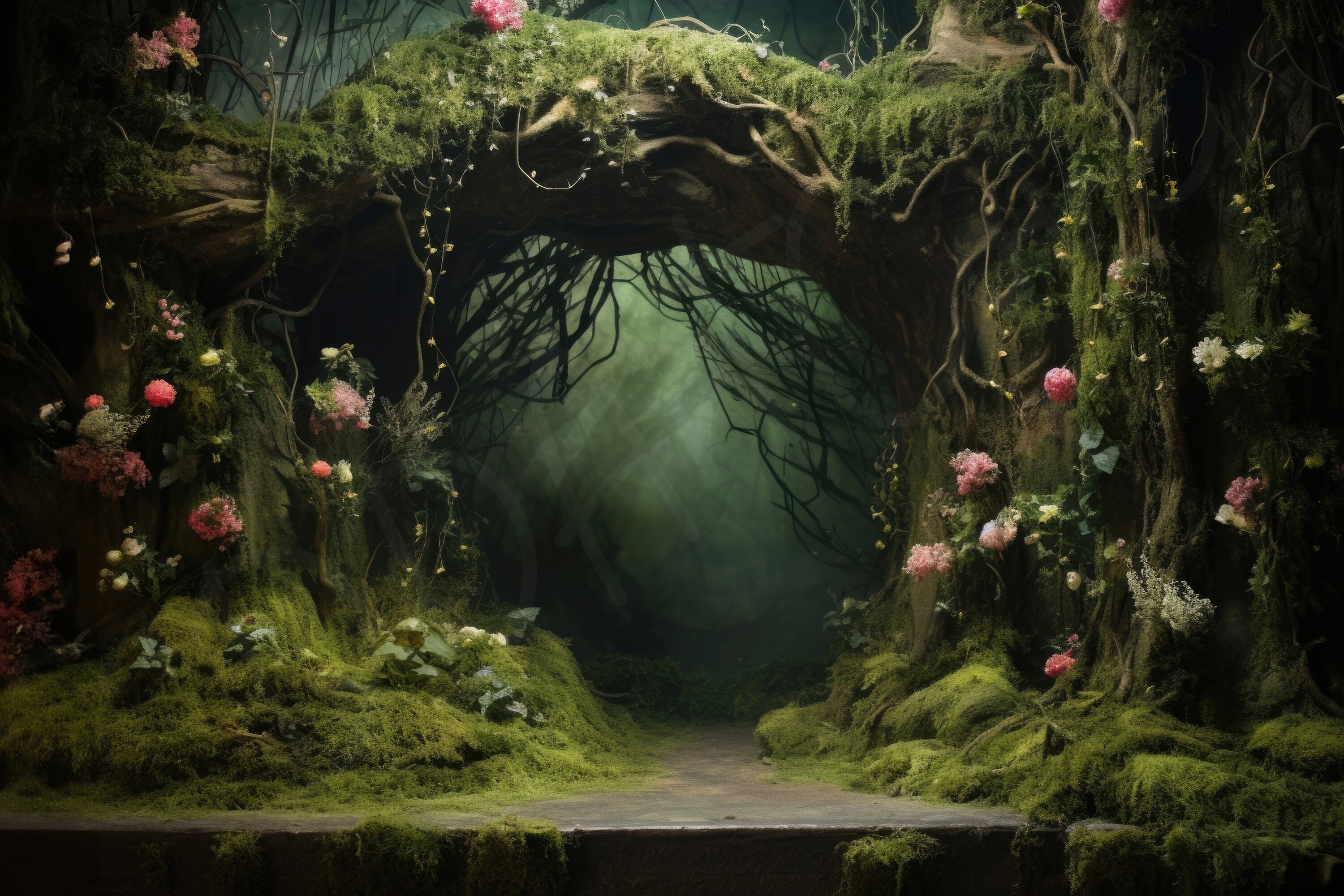 Enchanted Forest Digital Download Backdrop Fantasy & Fairy Backdrops ...