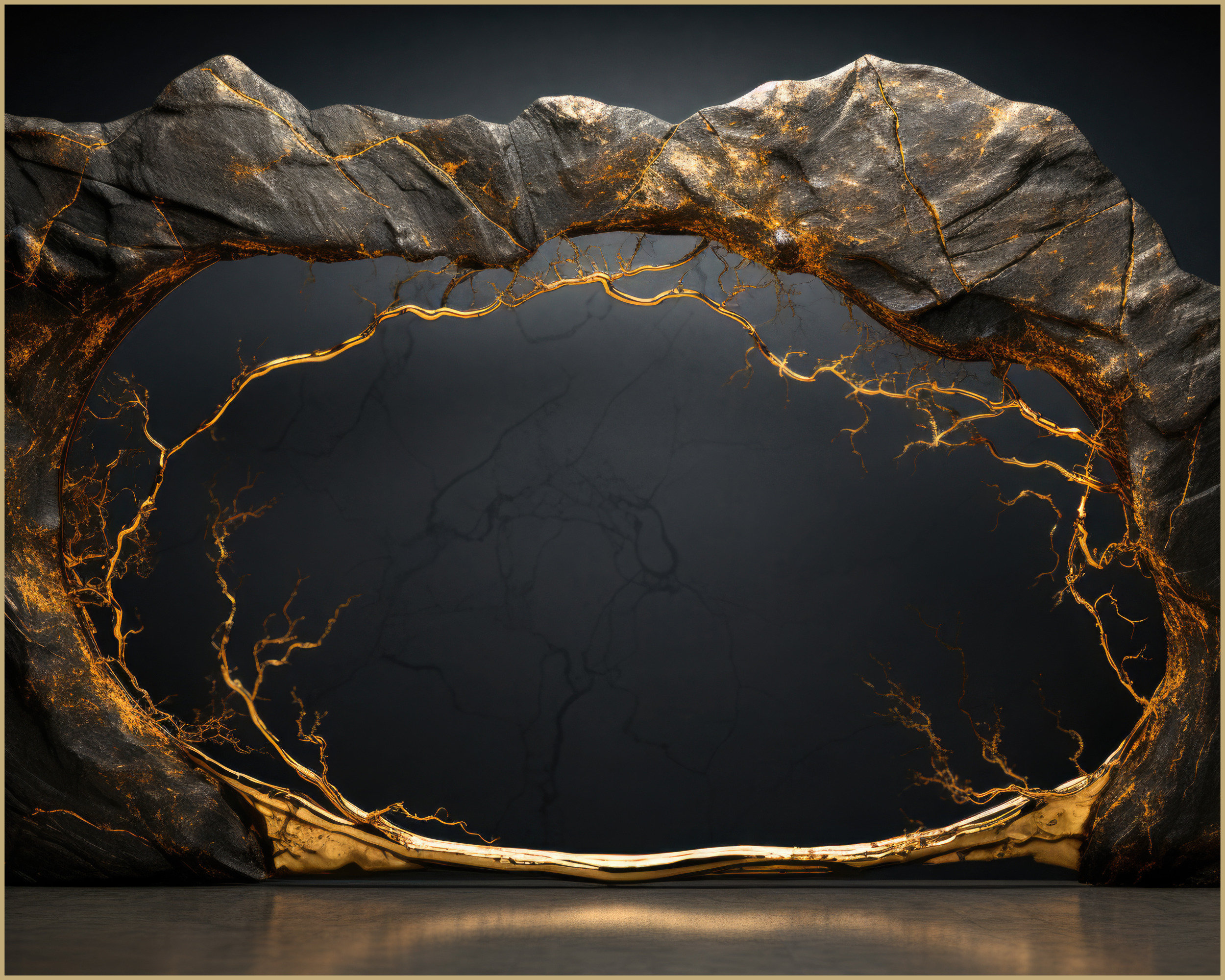 6x Gold Vein Obsidian Backdrops Digital Downloads, Photoshop Overlay ...