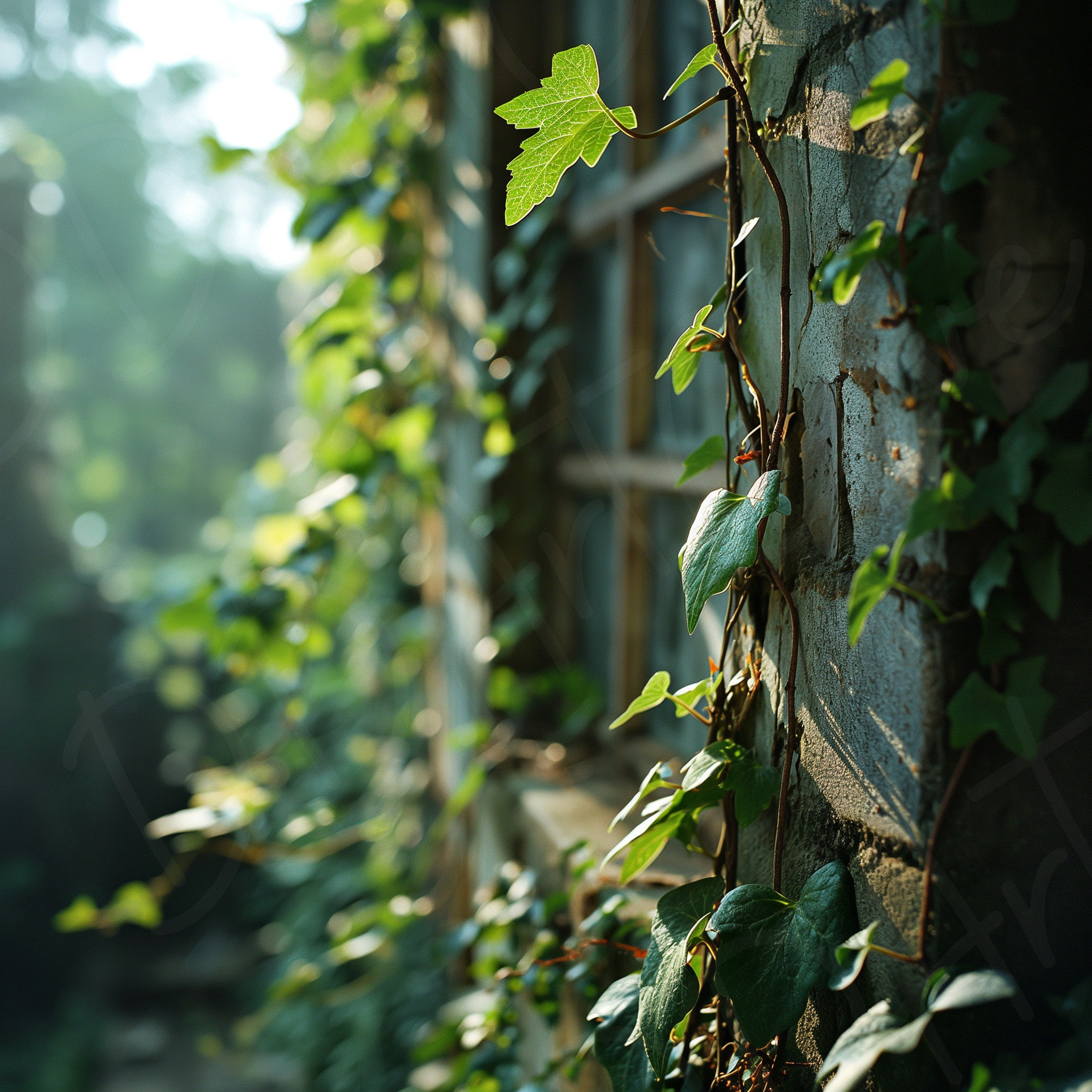 Vines Window Digital Download Backdrop Social Media Backdrops ...