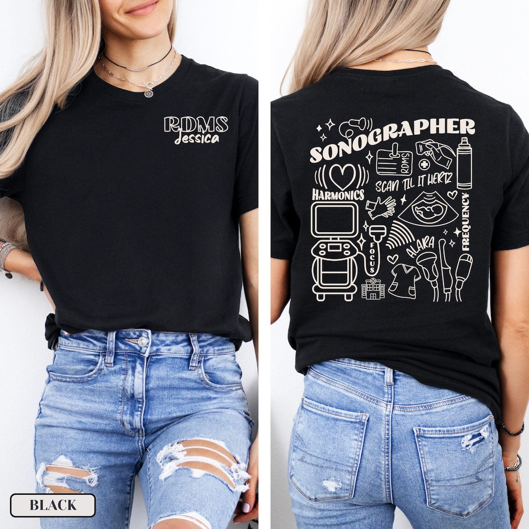 Personalized Ultrasound Tech Shirt for Sonographer, RDMS Sonographer ...