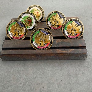 Wooden Coin Display Stands - 6-inch & 18-inch, Holds 12-40 Coins ...