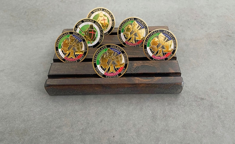 Wooden Coin Display Stands - 6-inch & 18-inch, Holds 12-40 Coins ...