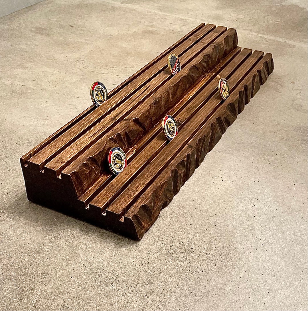 Coin Display Stand for Desk CUSTOM OPTIONS Collection Exhibit Rack ...