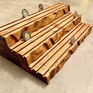 Coin Display Stand for Desk CUSTOM OPTIONS Collection Exhibit Rack ...