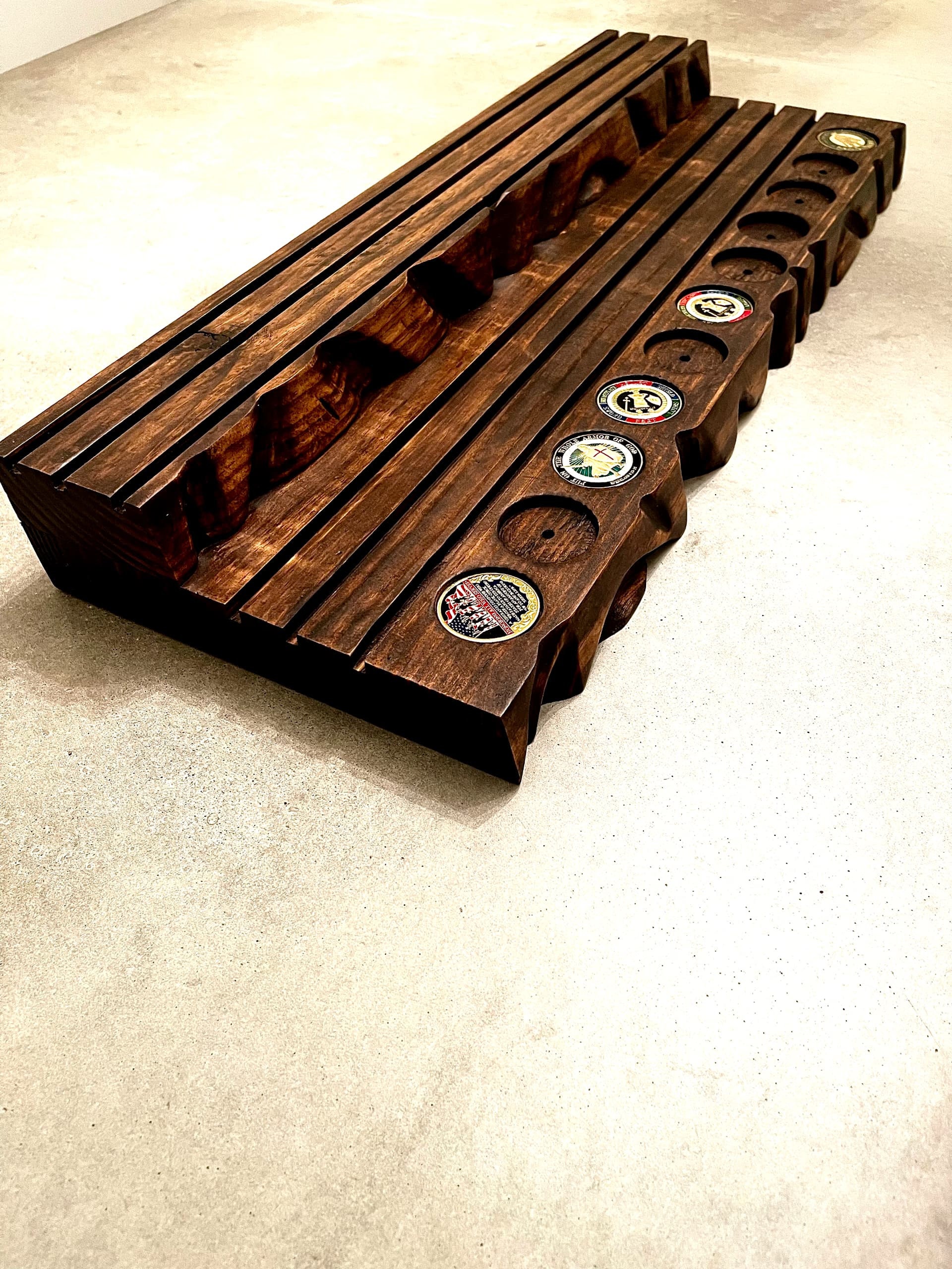 Coin Display Stand for Desk CUSTOM OPTIONS Collection Exhibit Rack ...