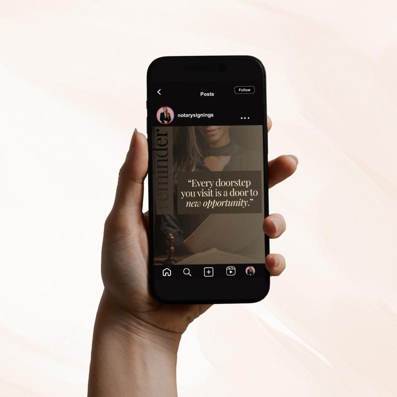 Editable Notary Motivational Quotes Template, Mobile Notary Marketing ...