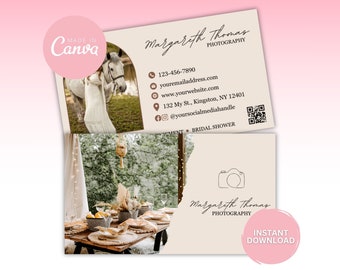 Photographer Business Card Template Photographer Calling Card Business ...