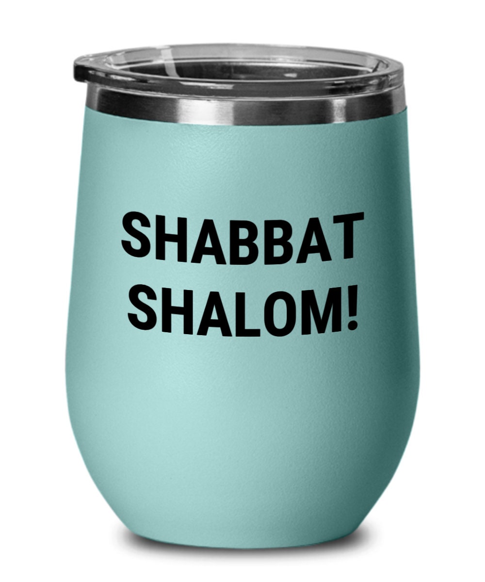 Shabbat Shalom, Shabbat Wine Glass, Kiddush Cup, Shabbos, Jewish ...
