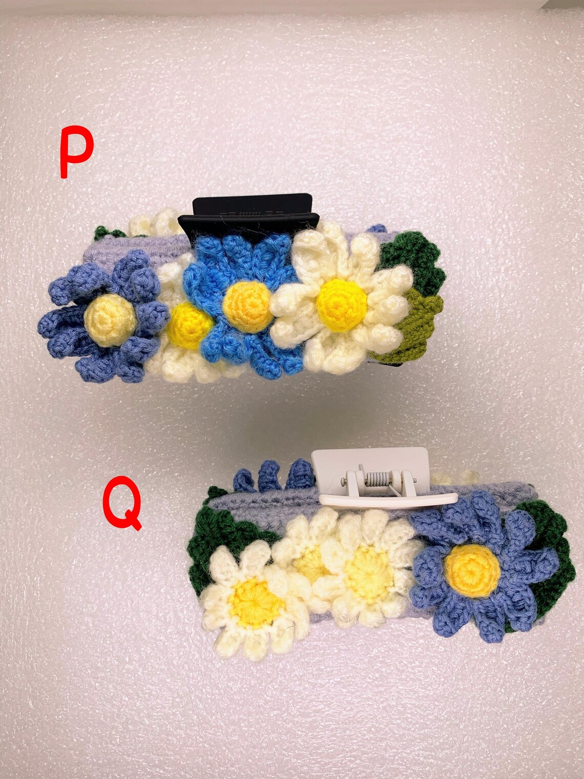 Handmade Floral Crochet Hairclips - Etsy